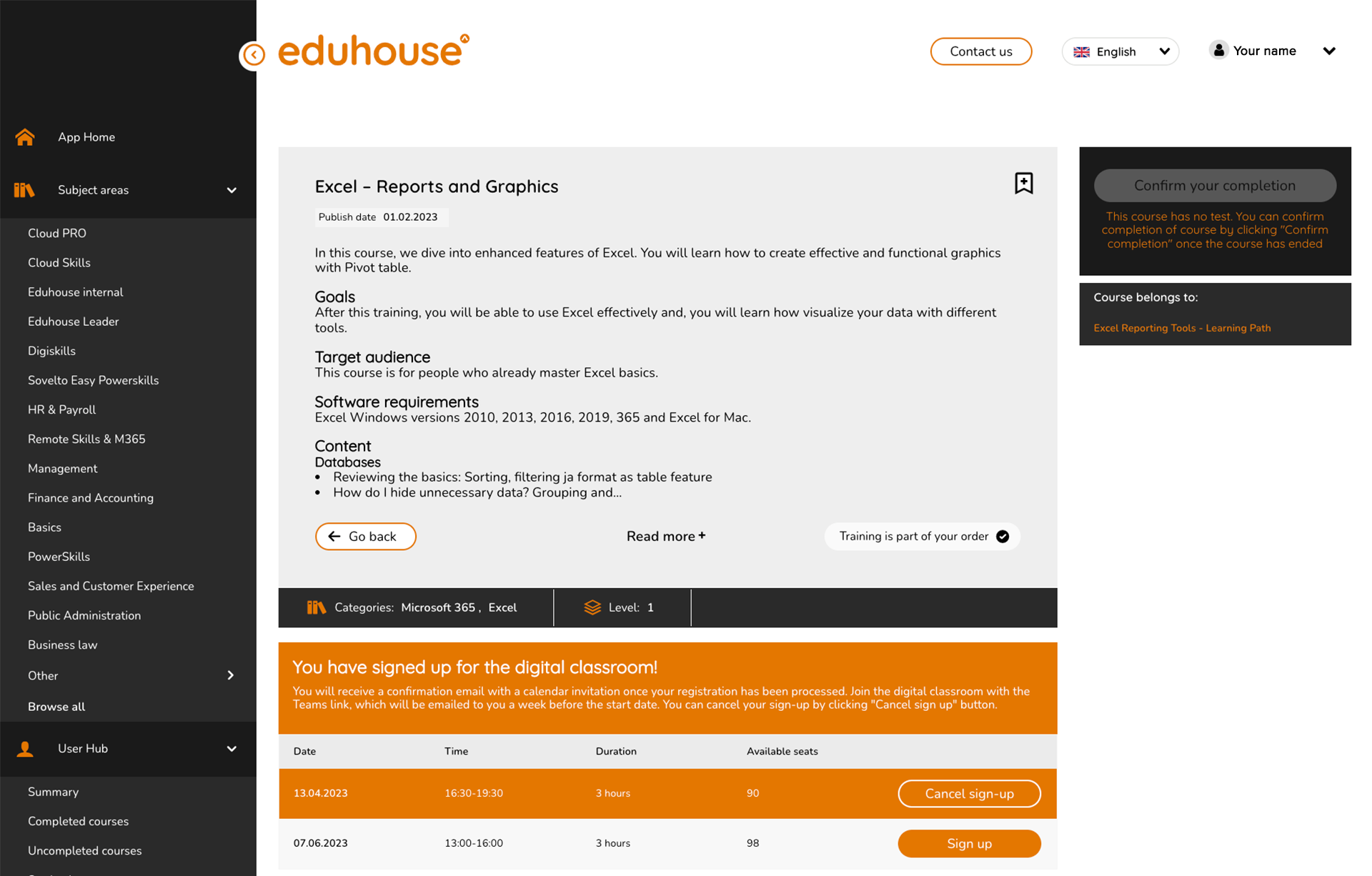 Digital classrooms sign-up guide